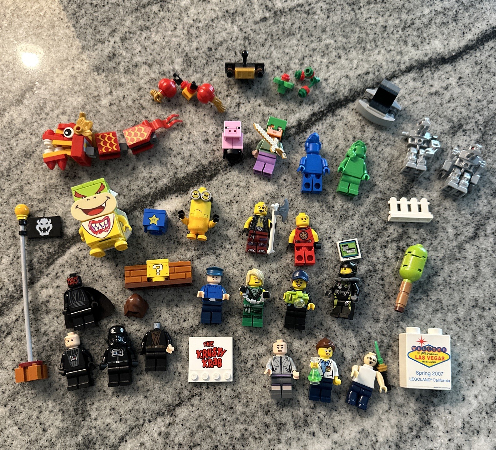 Lot Of Lego Minifigures Ninjango Starwars Mario Minions Rare Legoland ...