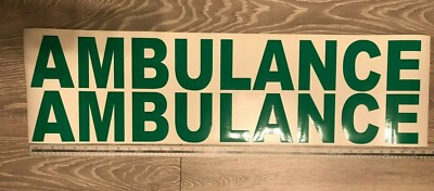 AMBULANCE VINYL DECALS STICKERS choice of size & colour EMERGENCY | eBay UK