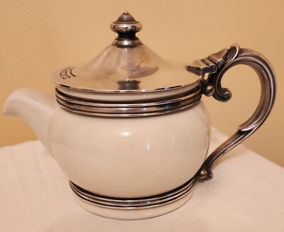 Reed and Barton silver soldered Hall China Tea Pot | eBay
