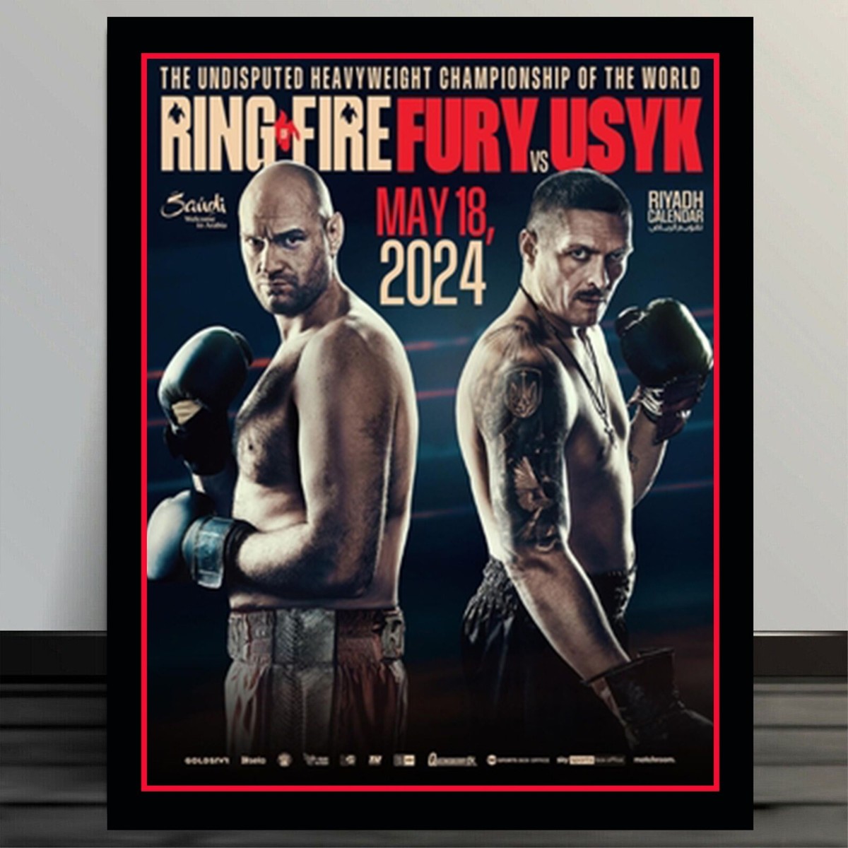 Gym Boxing Ring Fire Tyson Fury SMASHES Pads With Usyk KO Shot At