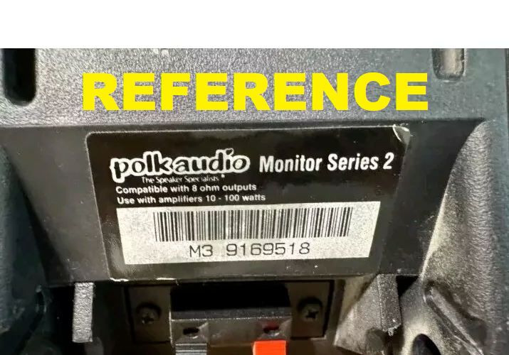 ⭐️See Demo Video~Polk Audio M3 Monitor Series 2 Speakers RMS 100W 8 ...