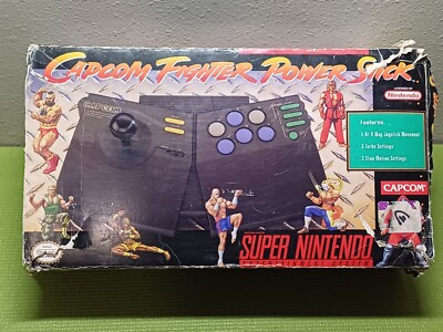 Capcom Street Fighter Power Stick Super Nintendo SNES Arcade Fight ...