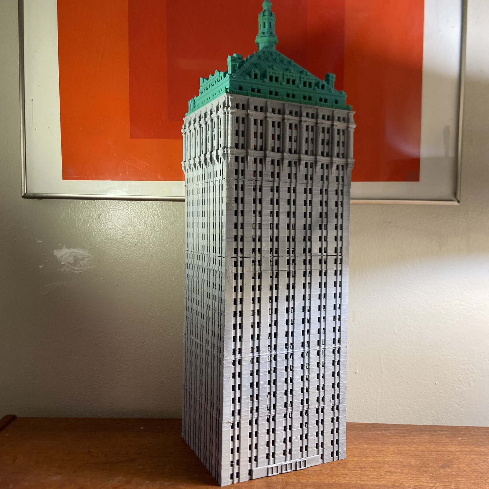 N Scale- Skyscraper Building / Scratch Built - 26 Inches Tall | eBay
