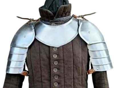 Medieval Knight Shoulder Armor Pair of Pauldron LARP Armor Gorget ...