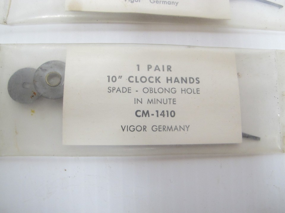 4 Pairs Antique Assorted Clock Hands~Vigor Germany~Parts~Repair~Steam ...