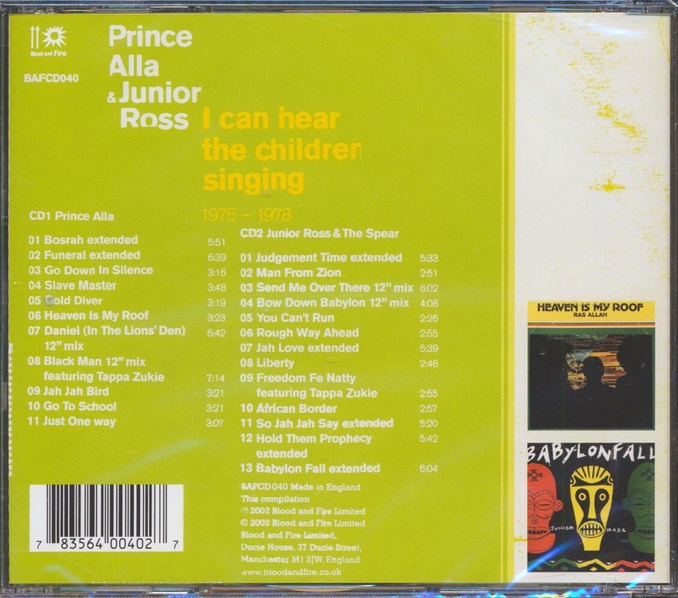CD Prince Alla, Jr. Ross & The Spears - I Can Hear The Children Singing ...