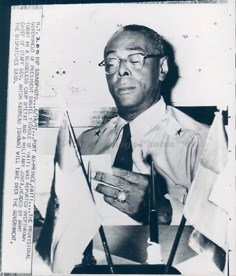 1957 WirePhoto Haiti President Daniel Fignole Government Overthrown ...