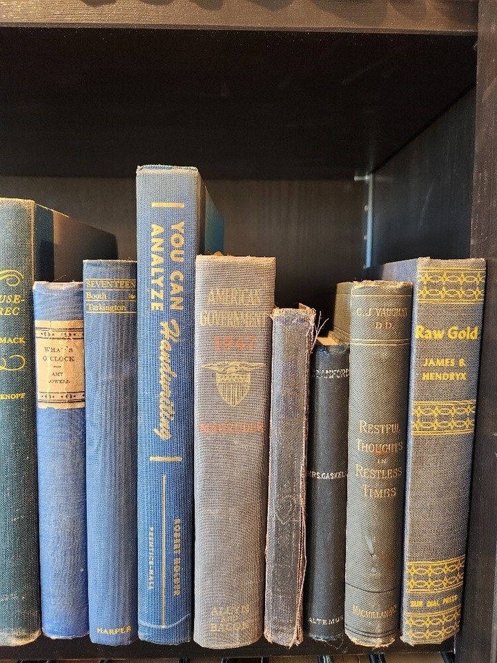 Vintage Neutral Books (26), Fill A Bookshelf, Shelf Full of Books ...