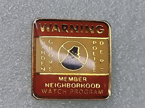 VTG Garden Grove Orange County California Police Neighborhood Watch ...