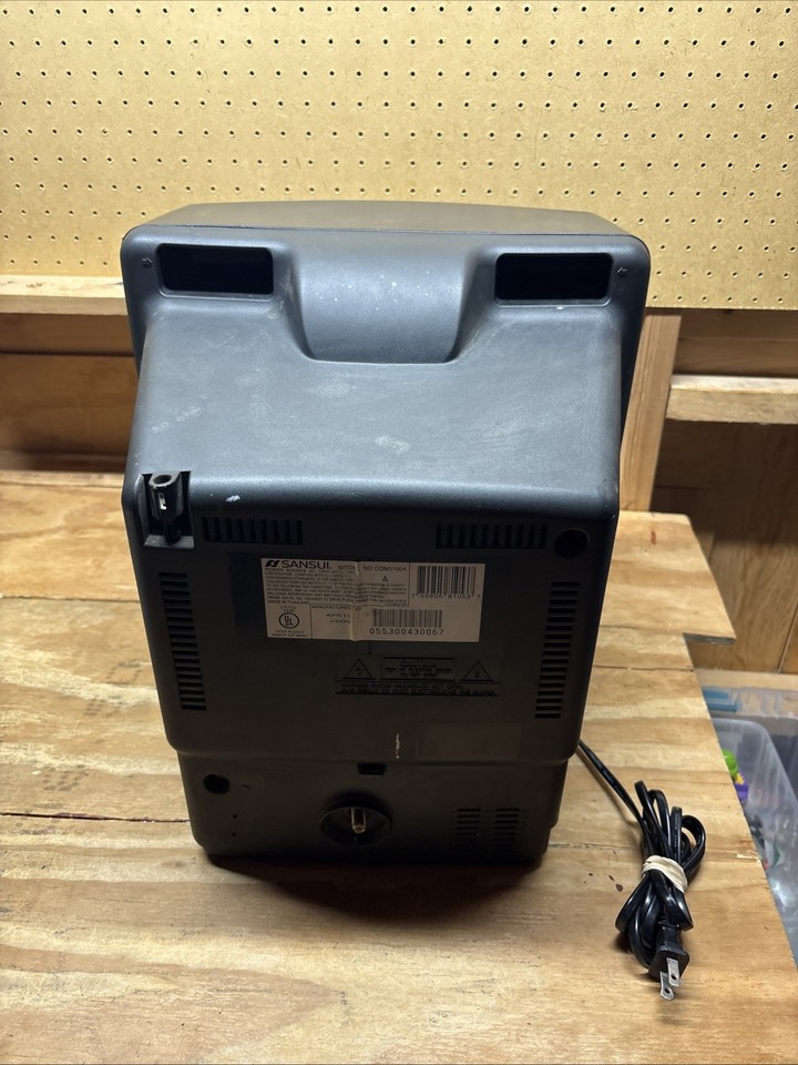 Sansui TV VCR Combo 13" CRT Retro Gaming VHS Player COM3100A Tested NO ...