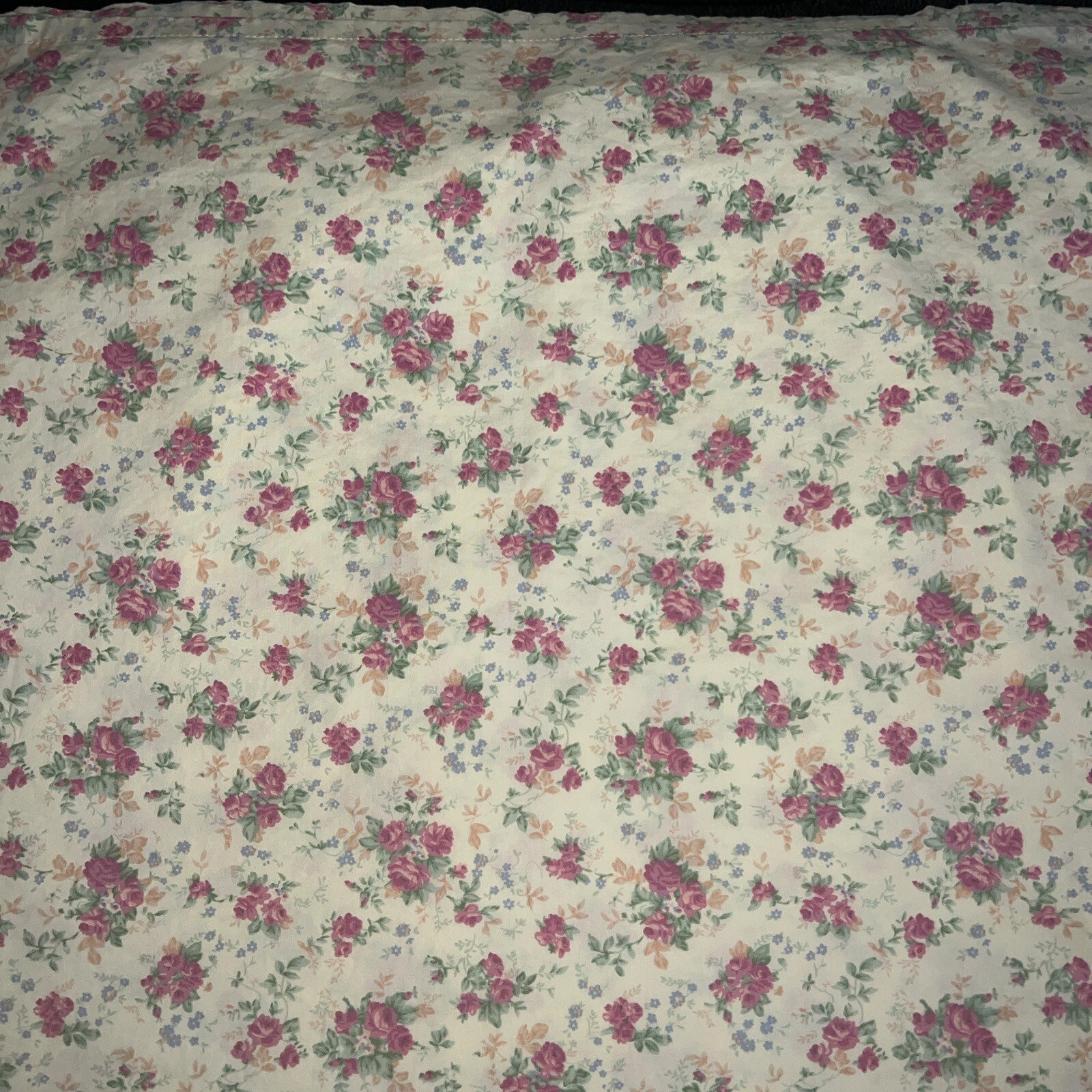 Ralph Lauren Roses Garden Vintage Flat Sheet Queen Pink Roses | eBay
