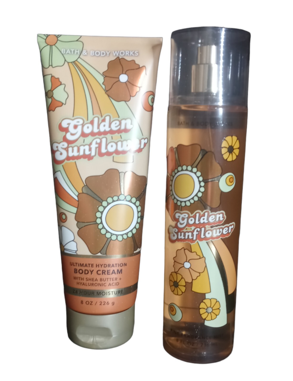 Golden sunflower bath and body works Body Cream And Fragrance Mist Set ...