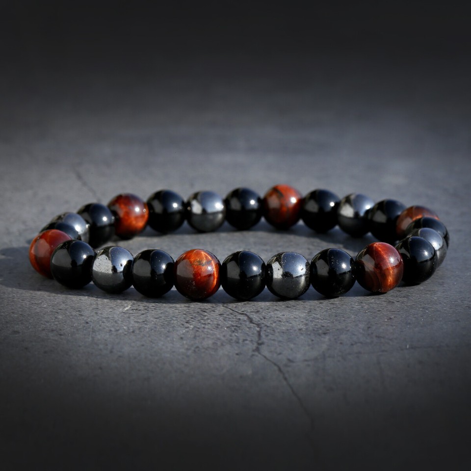 Energy Tiger Eye Resurrect Bracelet New Men Triple Infrared Protection ...