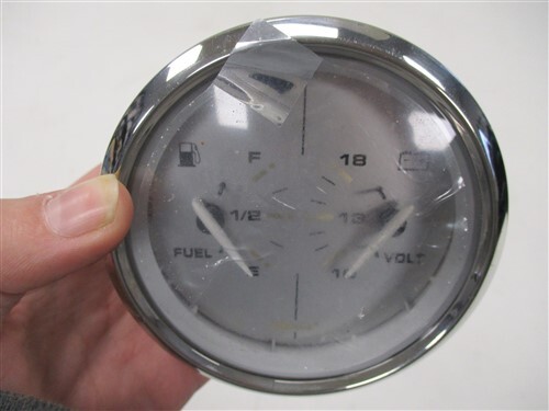 Faria GFC613A Multi Function Gauge Gray Face Chrome Bezel Marine Boat ...