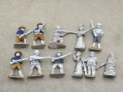 28mm Colonial metal EUROPEANS x11 inc Queen Victoria Wargames Foundry ...