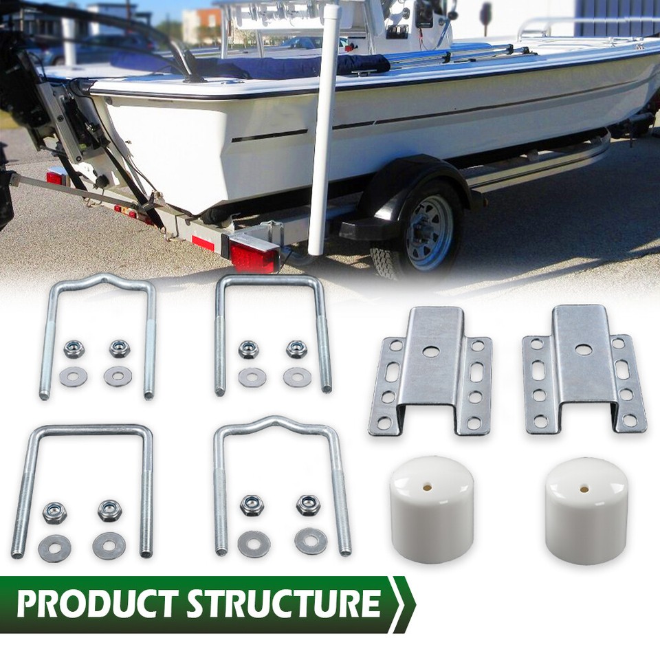 Universal Boat Trailer Guide Pole Bracket & Post Mounting U Bolt Kit | eBay