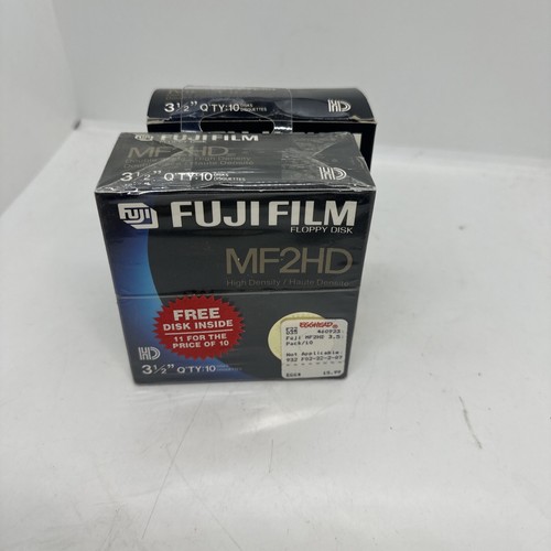 Fujifilm Floppy Disk MF2HD 3 1/2 inch New Pack of 10 Plus 8 More ...