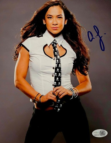 AJ LEE Signed 8x10 Photo Wrestling Autograph Wrestler Auto PHOTOFILE ...