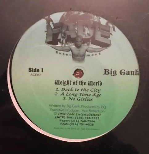 Big Gank Weight Of The World SEALED Lp Random Rap Hip Hop Ohio RARE ...