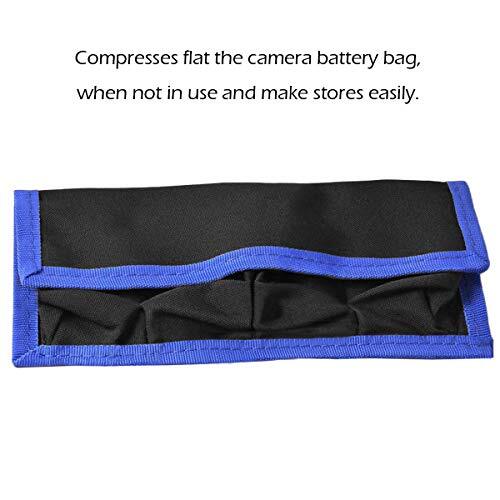 DSLR Camera Battery Holder/Pouch/Case/Bag 4 Pocket for AA Battery LP-E6 ...