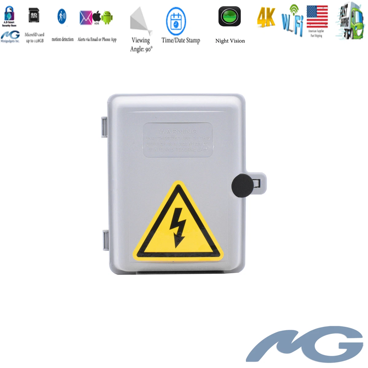 Hidden Camera DVR Electrical Box With 4K Resolution By, 45% OFF