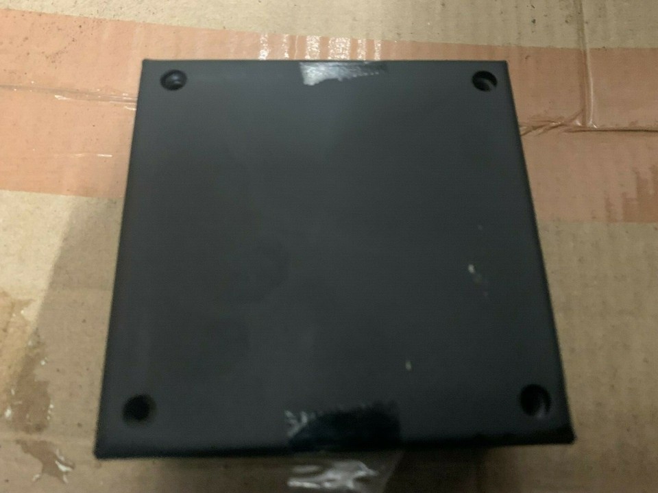 BLACK ENAMEL ELECTRICAL JUNCTION ADAPTABLE METAL BOXES VARIOUS SIZES ...
