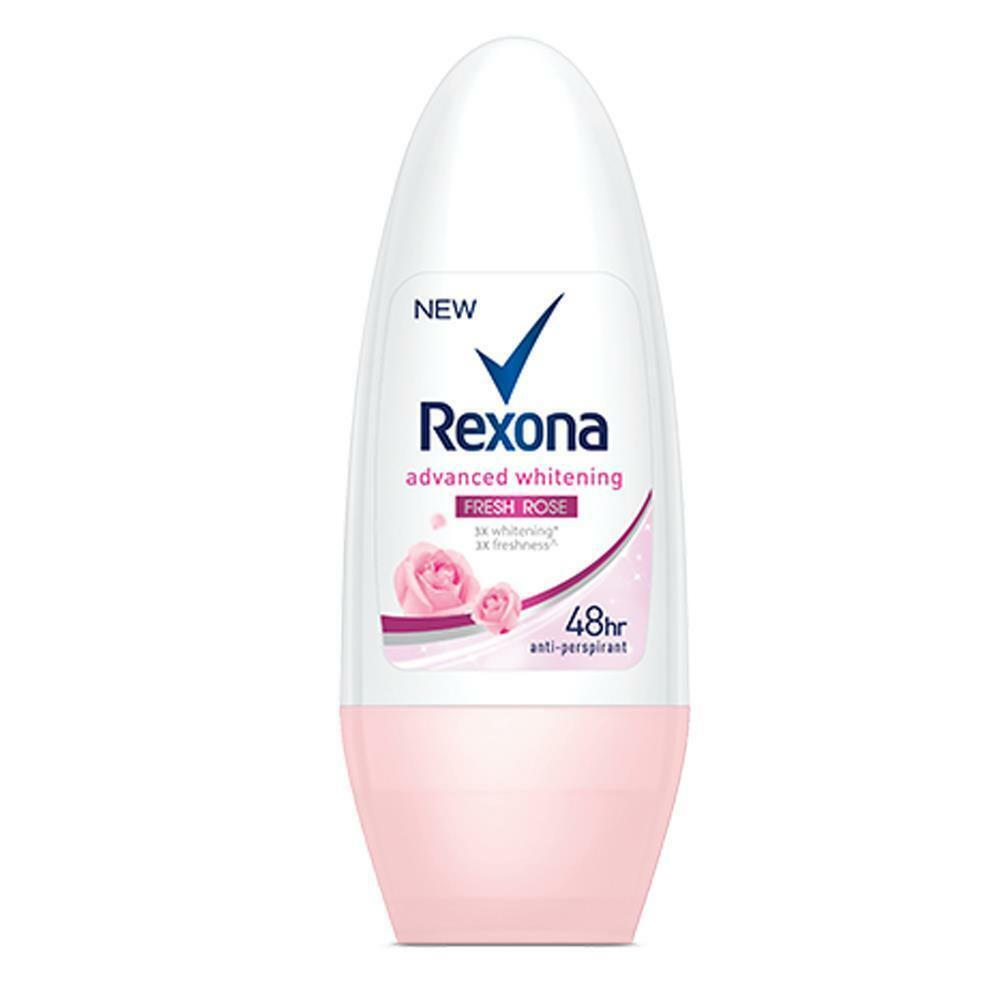 2 x Rexona Advanced Bright Fresh Rose Roll On 48Hr Anti-Perspirant ...