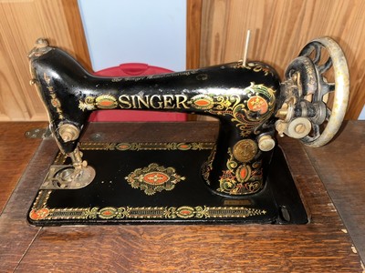 Sewing (Pre-1930) - Singer Sewing Machine Cabinet