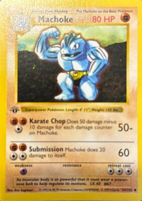 Base 1st Edition Machoke | eBay