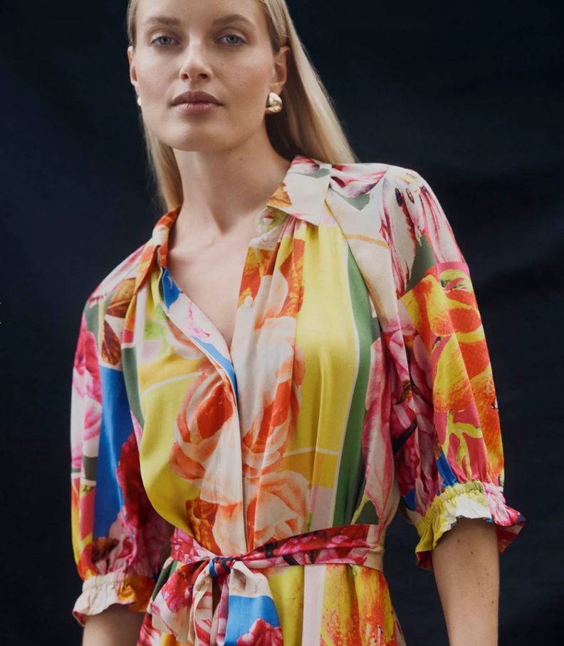 NEW Spliced Floral Print Mini Dress SUSSAN Size 12 RRP $109 Gorgeous ...