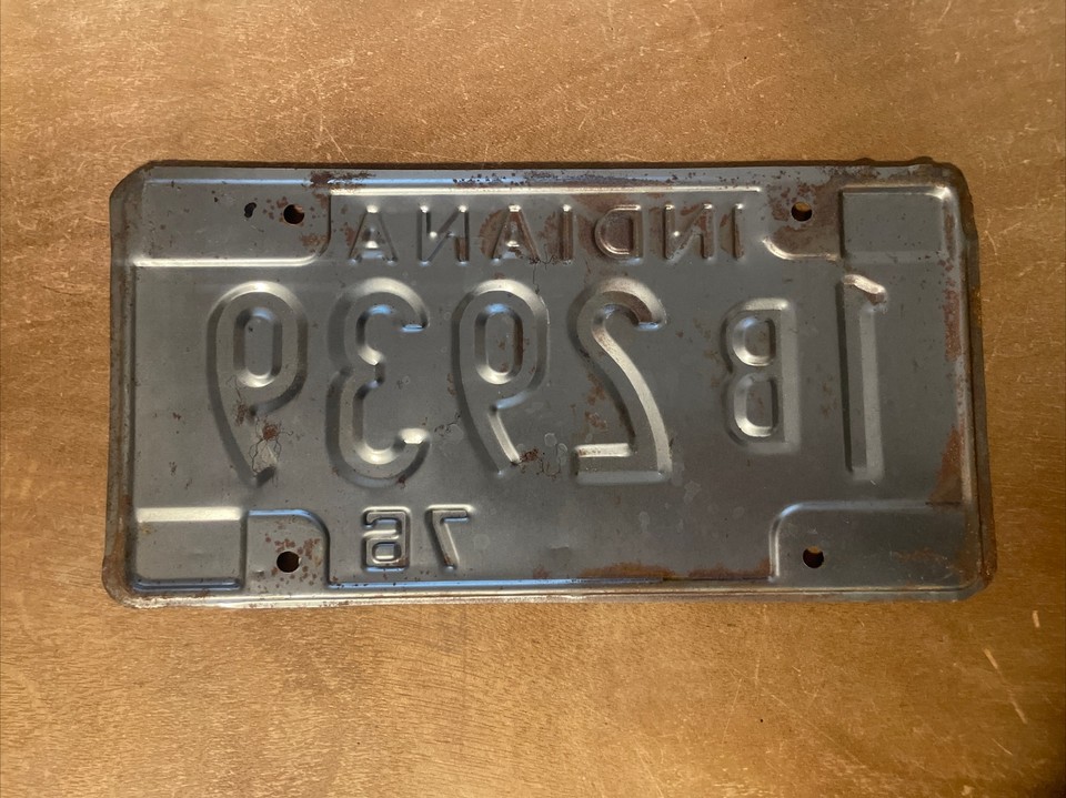 1976 Indiana License Plate # 1 B 2939 Adams County | eBay