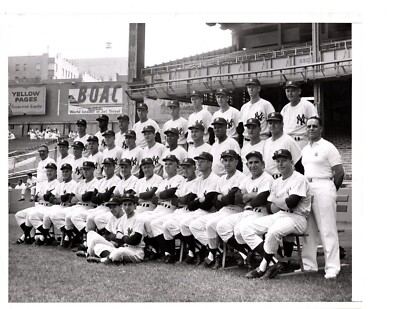 RARE 1961 NEW YORK YANKEES WORLD CHAMPION TEAM 8X10 PHOTO BASEBALL ...