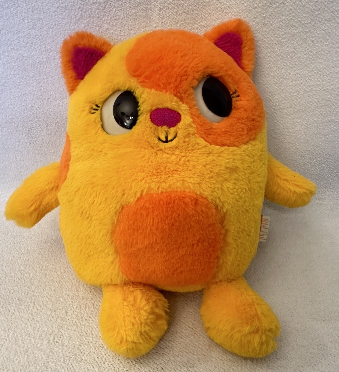 LAND OF B Fluffy Doos Lolo Plush Cat Kitty Orange Yellow Stuffed Animal ...