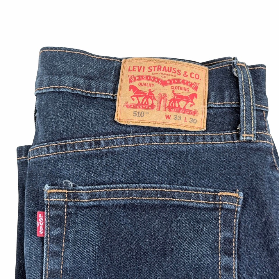 Levi’s Men’s 510 Blue Wash Skinny Jeans 33x30 | eBay
