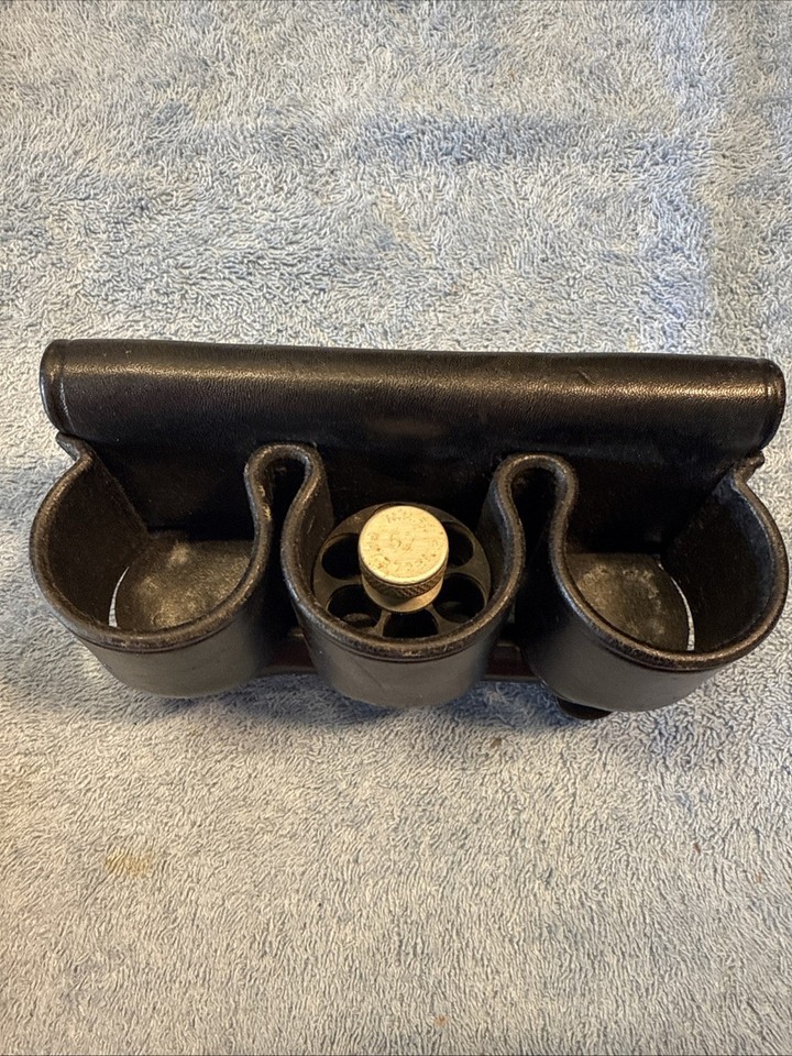 Used HKS Six Second Reload Triple Leather Speed Loader Pouch 102 XL ...