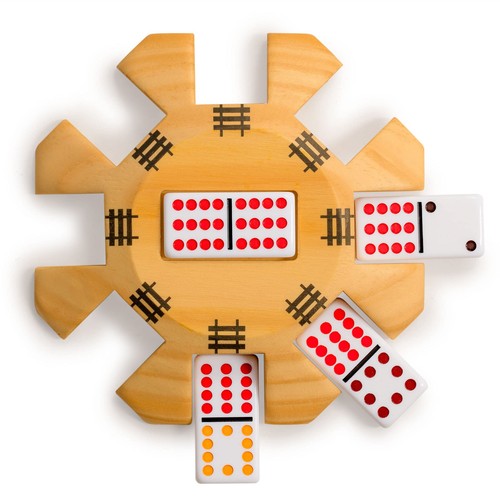 Wooden Hub Centerpiece for Mexican Train Dominoes Game (up to 8 Players ...