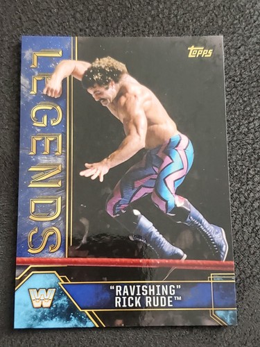 2017 Topps Legends of the WWE Blue /50 Ravishing Rick Rude #71 | eBay