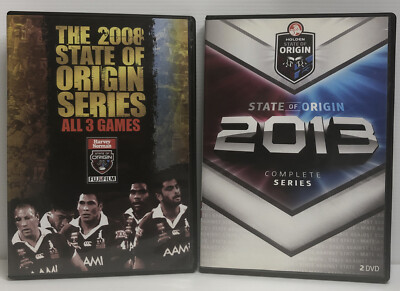State of Origin DVD sets 2008 + 2013 NRL rugby league *FREE POST ...