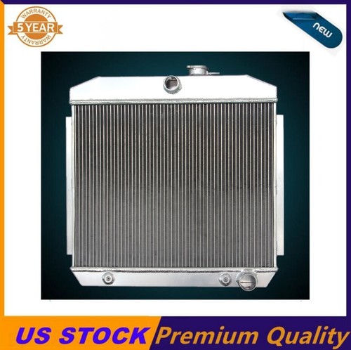 3 Rows Aluminum Radiator Fit 1955 56 57 Chevrolet Bel Air V8 Engine ...