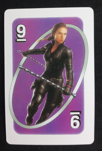 2018 Marvel Avengers Uno Card Purple Black Widow #9 | eBay