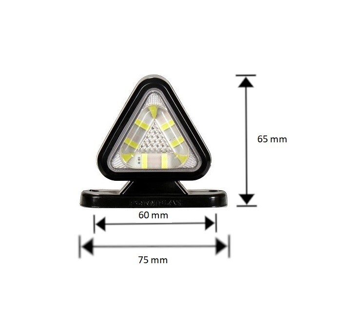 8x LED Côté Triangle Marqueur Mini Feux pour Man Scania Volvo Truck ...