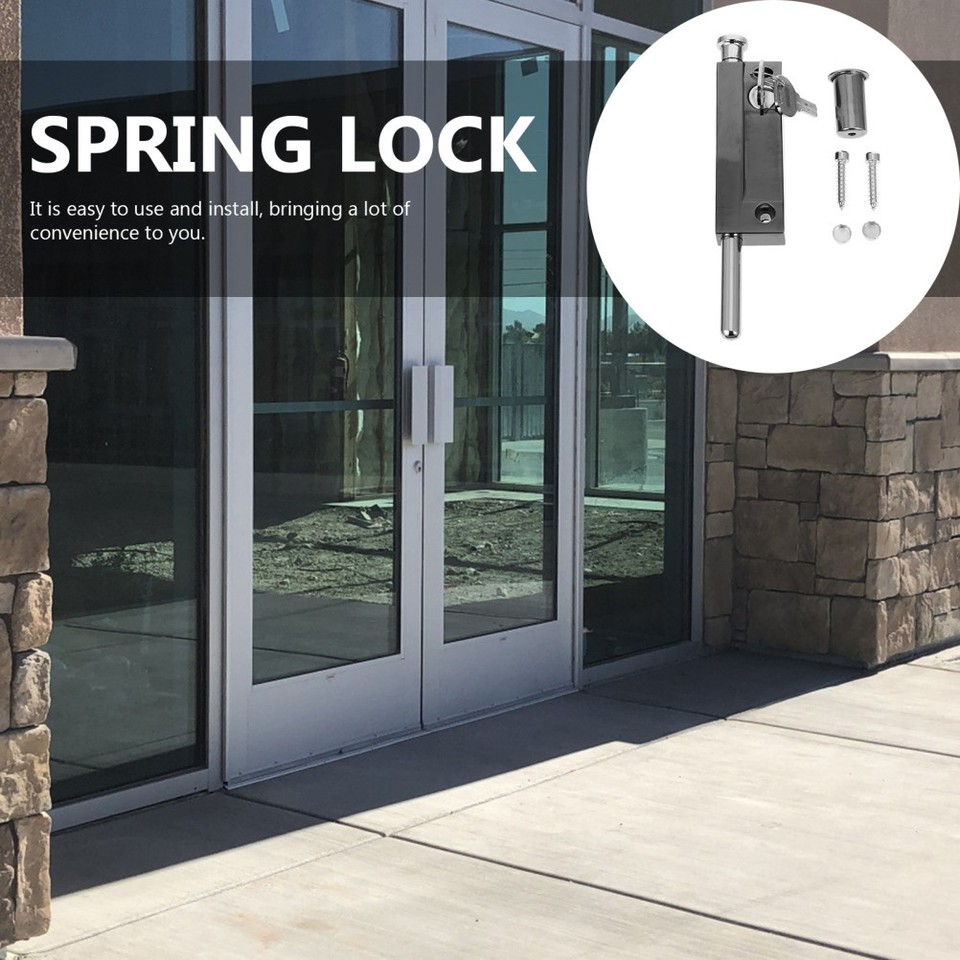 Door Zinc Alloy Security Slide Bolt Lock Spring Latch Spring Lock | eBay UK