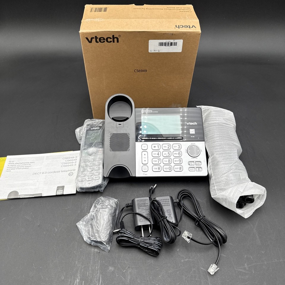 VTech CS6949 Expandable Cordless/Corded Digital Answering System W ...