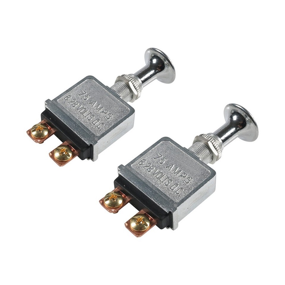 Heavy Duty 75A Push Pull Switch 6-28V DC 12 Volt 75A SPST 2 Position On ...