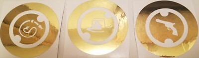 INDIANA JONES GOLD CHROME PINBALL POP BUMPER CAP DECALS from METAL-MODS ...