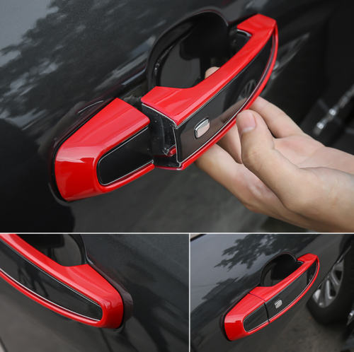 8PCS Red ABS Car Door Handle Cover Trim For Chevrolet Traverse 2018 ...