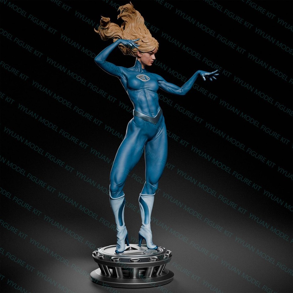 1/24 Scale Invisible Woman Effigy Uncolored Unassembled Resin Model Kit ...