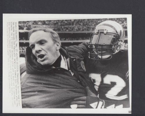 Sam Wyche & Skip McClendon Bengals Clinch AFC Central 1988 7x9 Glossy ...