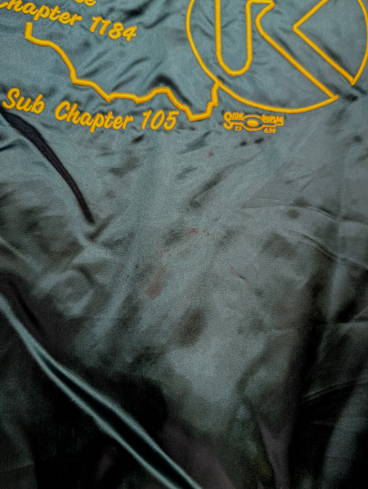 AFSCME Vintage Men's Satin Bomber Jacket Size XL Green ASW | eBay