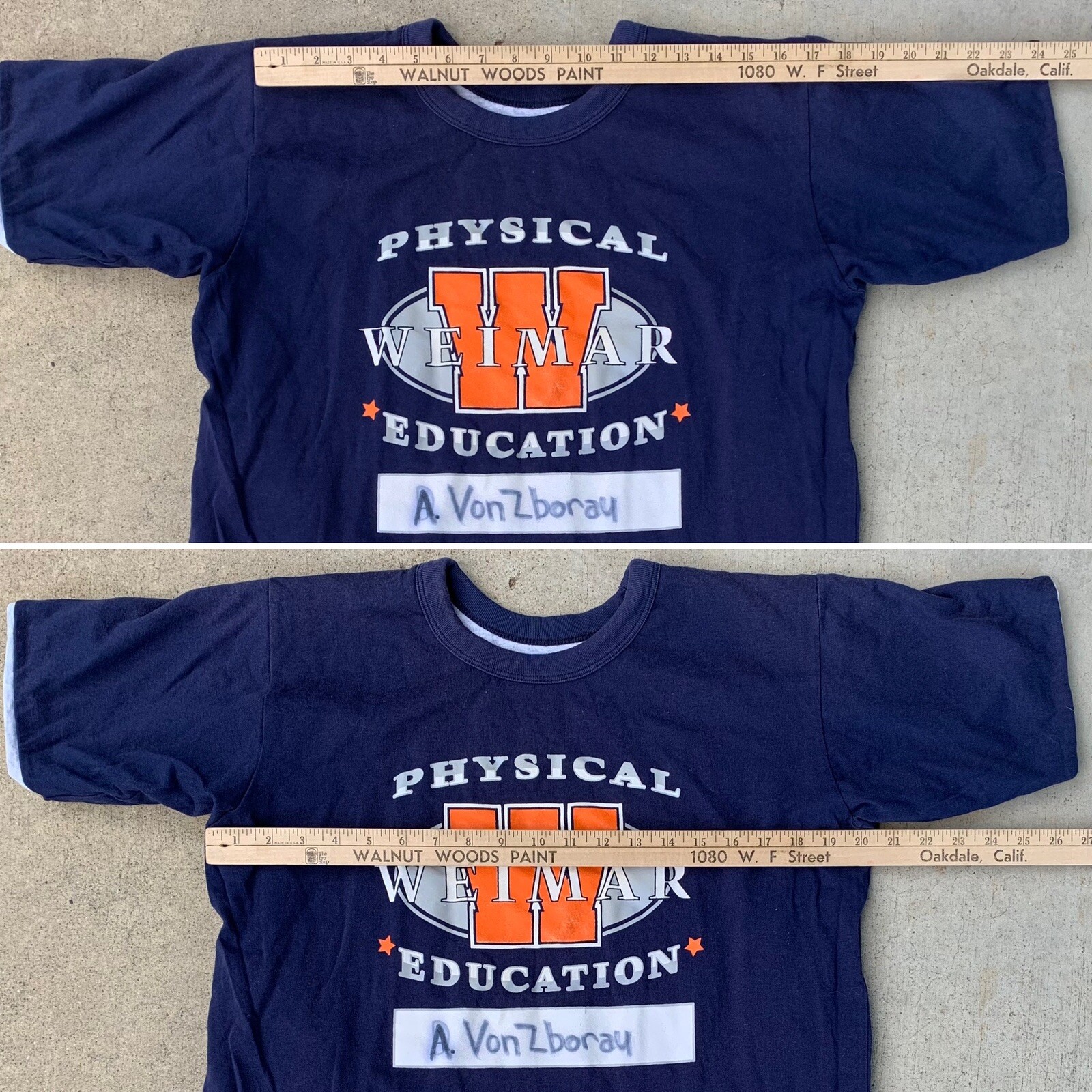 Weimar Physical Education t-shirt reversible PE shirt… - Gem